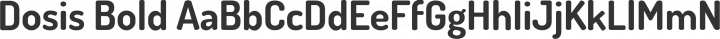 Dosis Font Free by Impallari Type | Font Squirrel