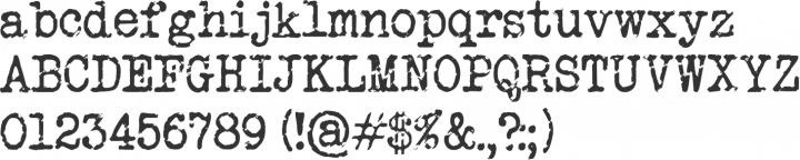 Secret Typewriter Font Free by Cpr.Sparhelt » Font Squirrel