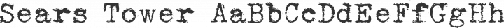 Sears Tower Font Free by Tension Type » Font Squirrel