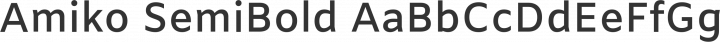 Amiko Font Free by Impallari Type » Font Squirrel